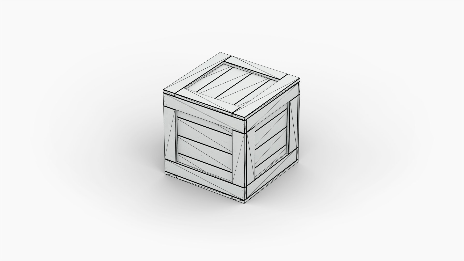 Wooden Cargo Crate Box 3D Model - TurboSquid 1867974