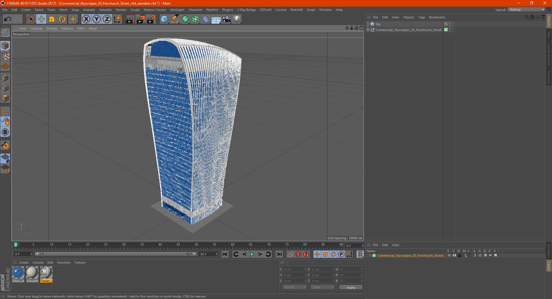 3D Commercial Skyscraper 20 Fenchurch Street model - TurboSquid 1763459