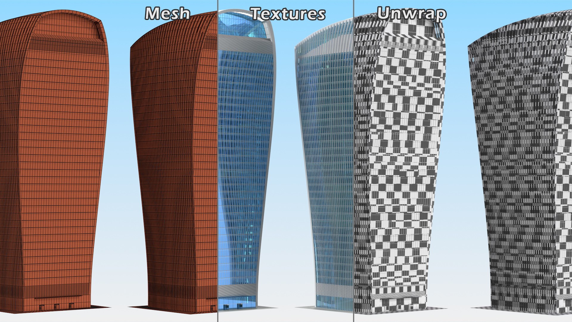 3D Commercial Skyscraper 20 Fenchurch Street model - TurboSquid 1763459