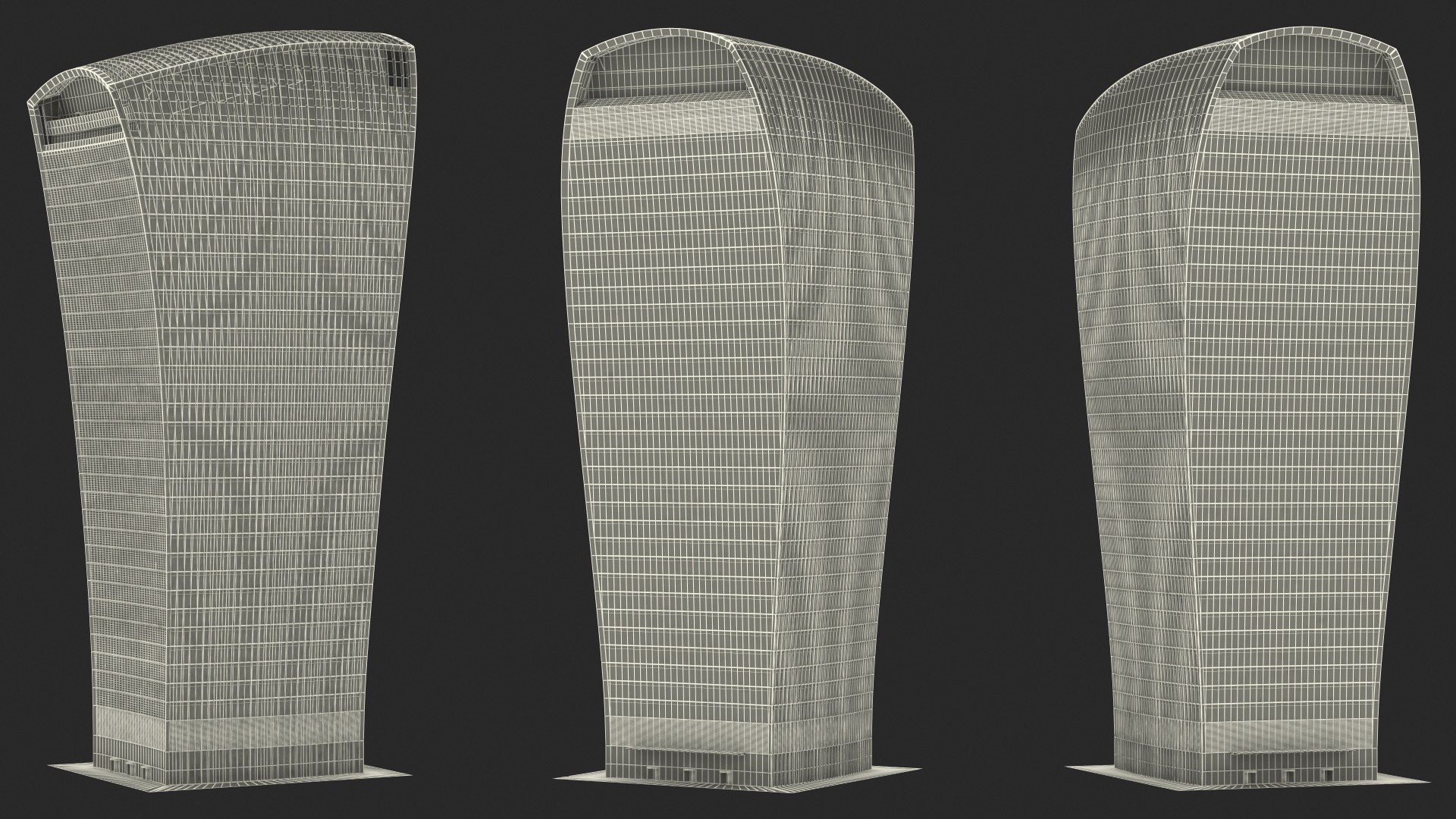 3D Commercial Skyscraper 20 Fenchurch Street model - TurboSquid 1763459