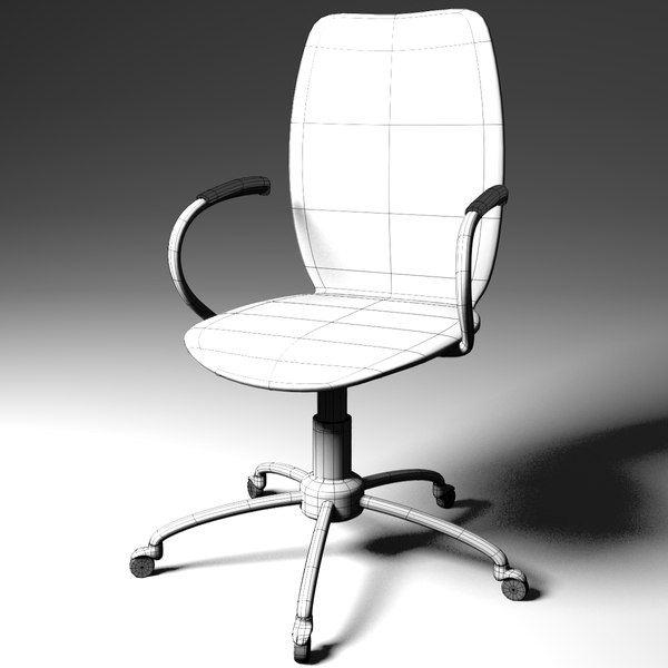 free 3ds model modern office computer chair