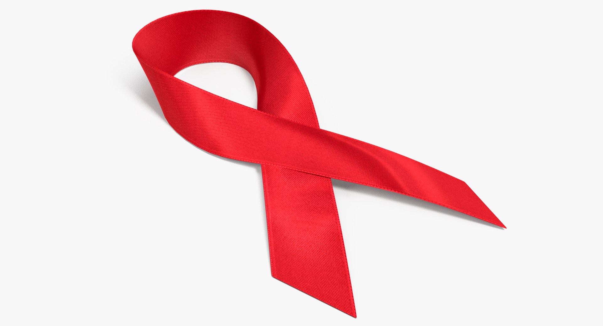 Health Medical Red Ribbon 3D Model - TurboSquid 1250239