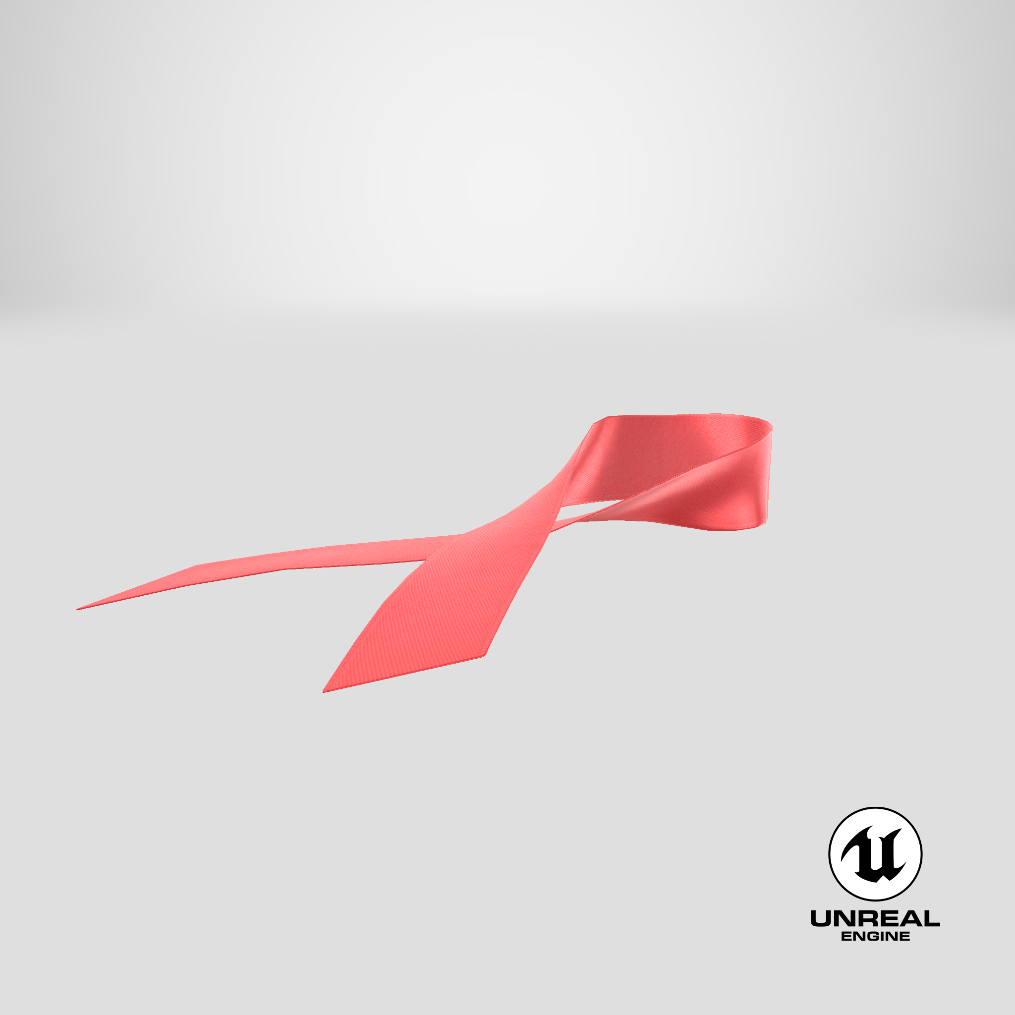 Health medical red ribbon 3D model - TurboSquid 1250239