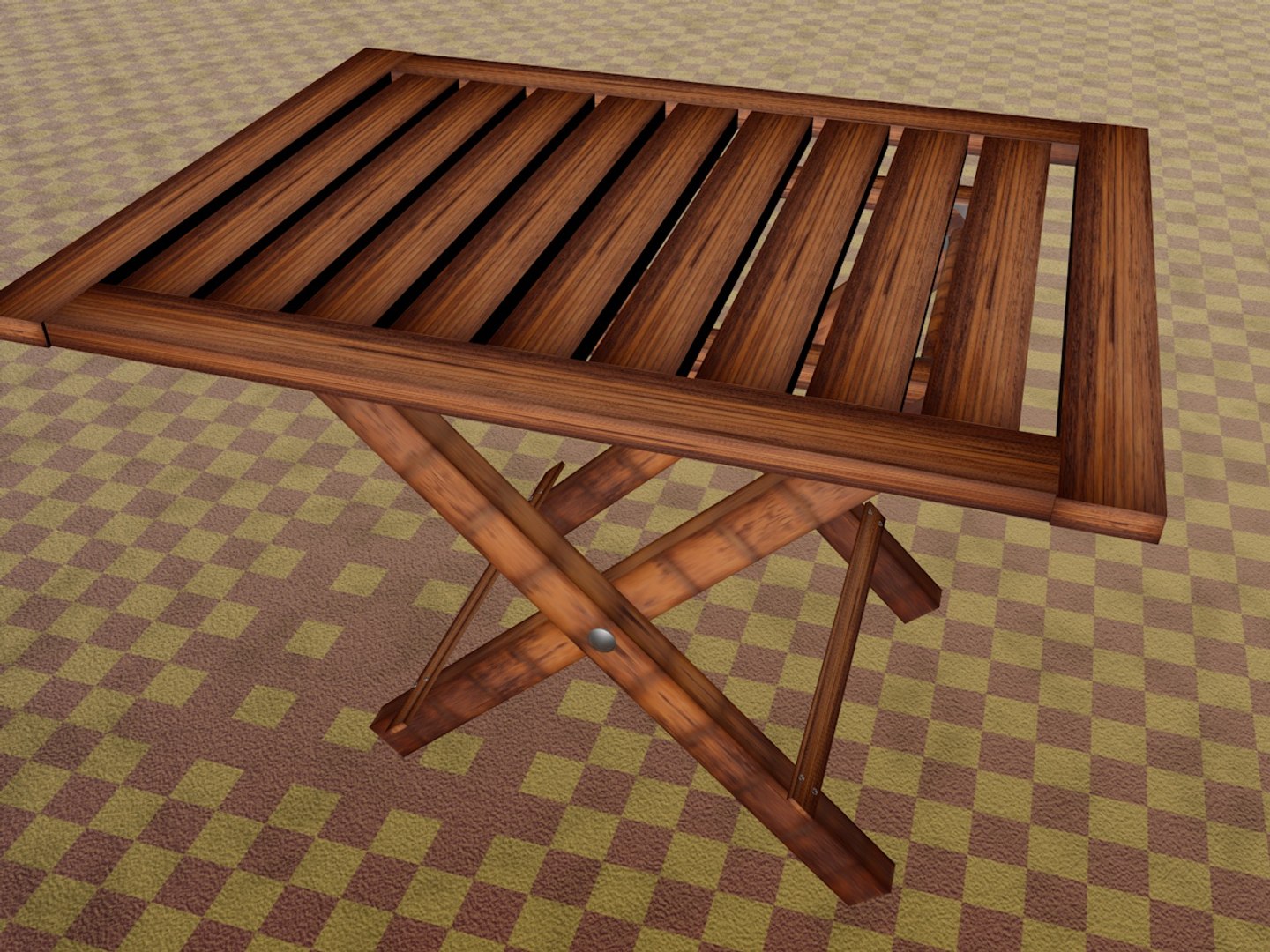 Wooden Fold Table 3D Model - TurboSquid 1482850