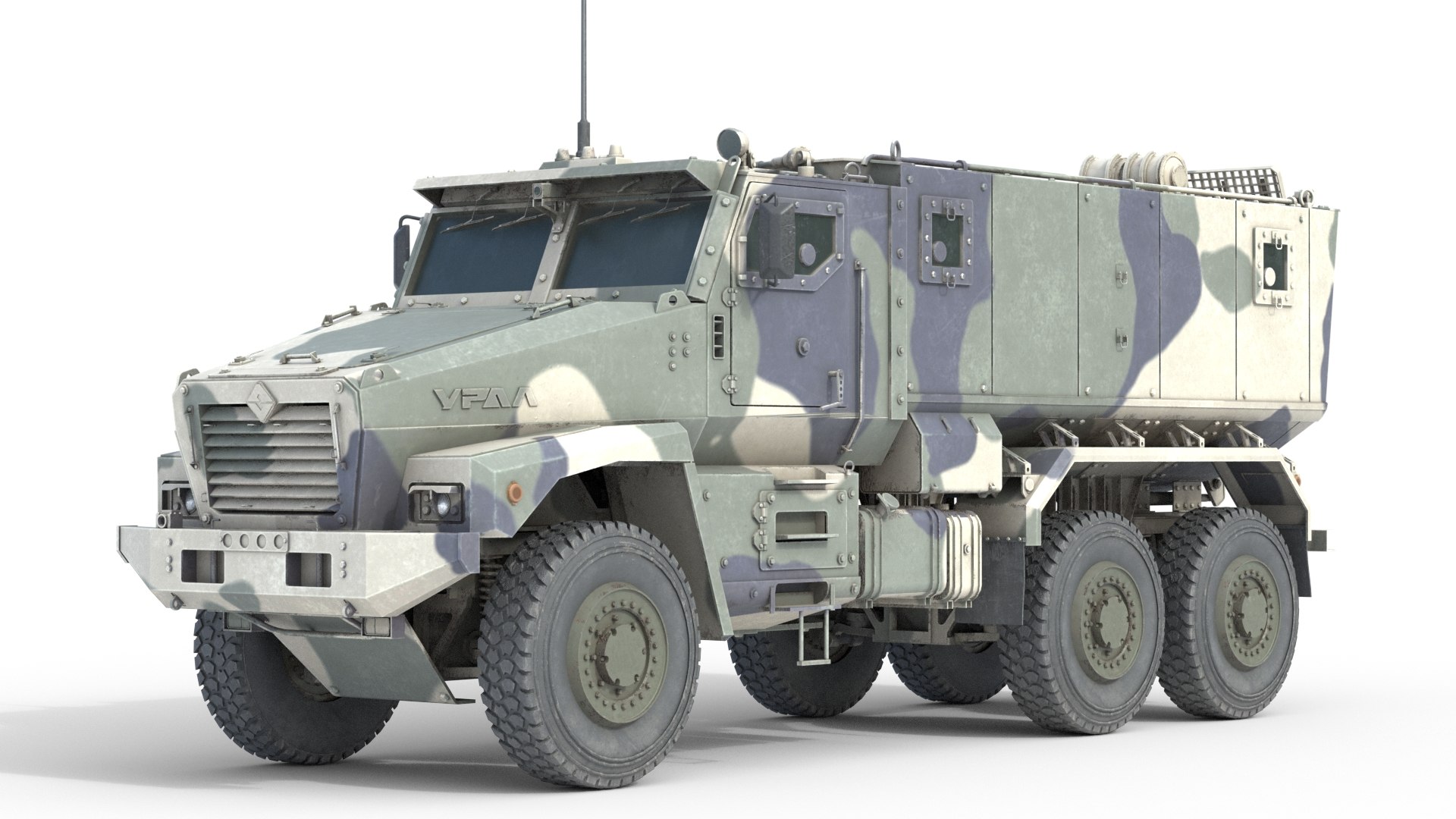 Ural Typhoon MRAP 63095 Camo 3D Model - TurboSquid 2280569