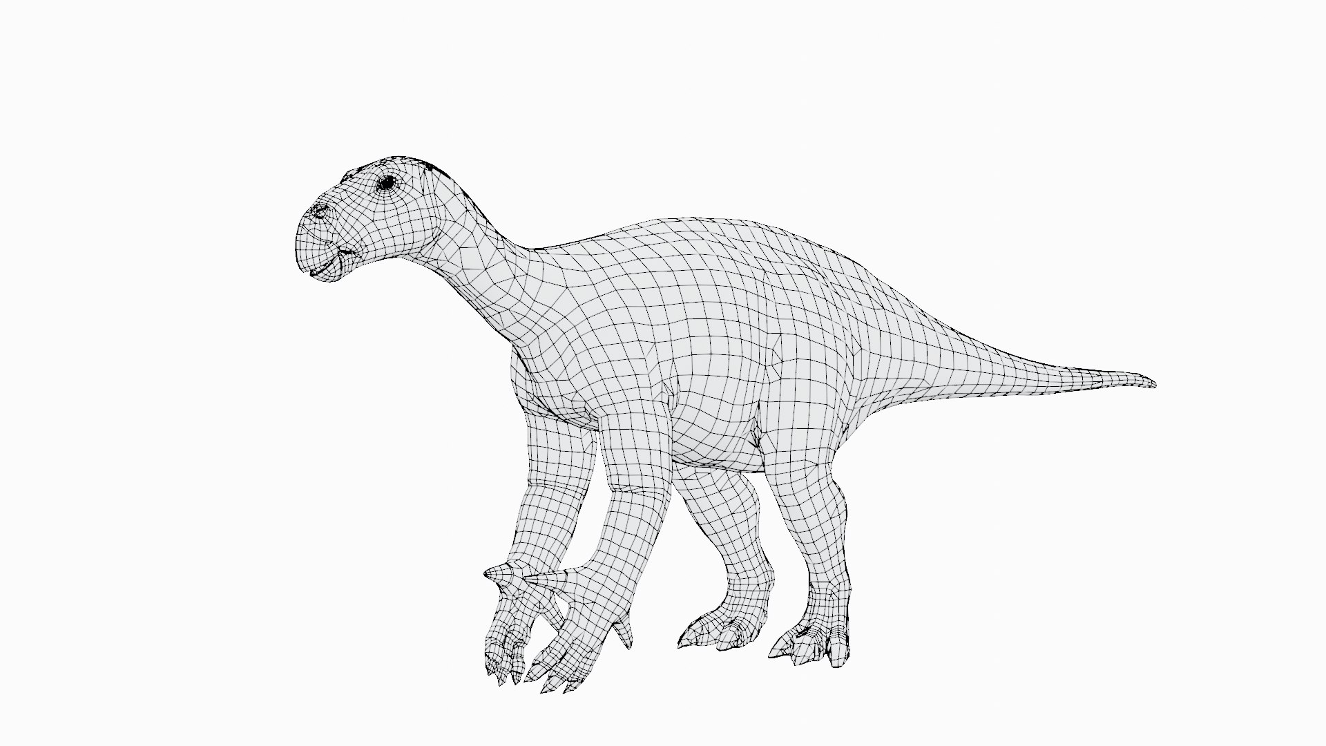 3D Riojasaurus Basemesh Low Poly model - TurboSquid 2107693
