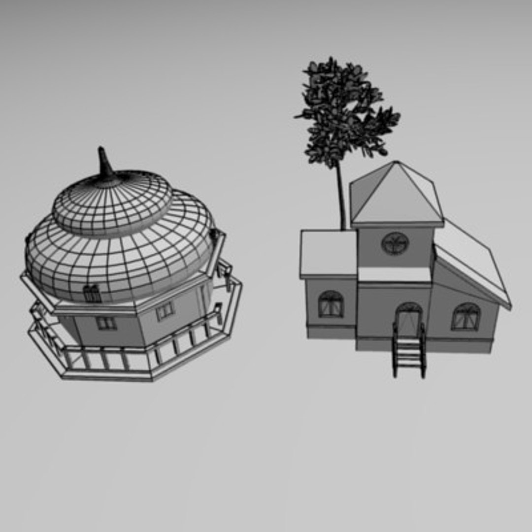 3d Model Of Russian Town