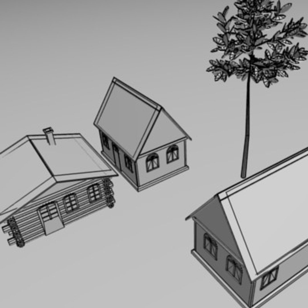 3d Model Of Russian Town