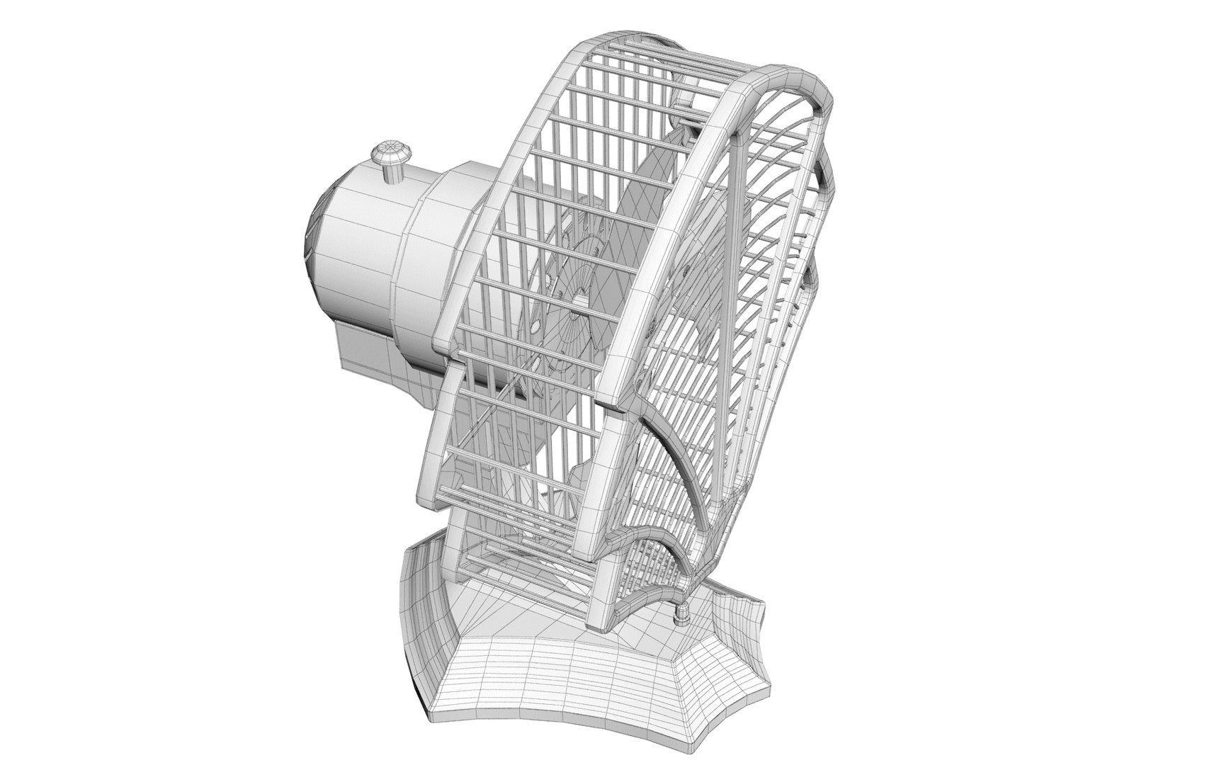 Art Deco Table Fan 3D Model - TurboSquid 2422347
