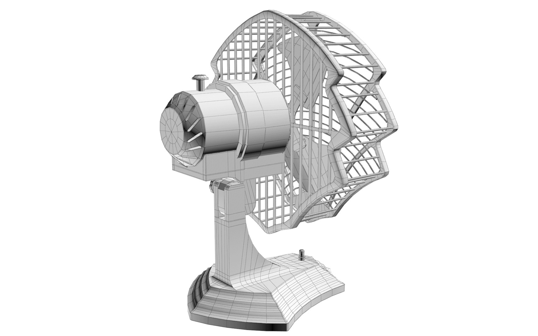 Art Deco Table Fan 3D Model - TurboSquid 2422347