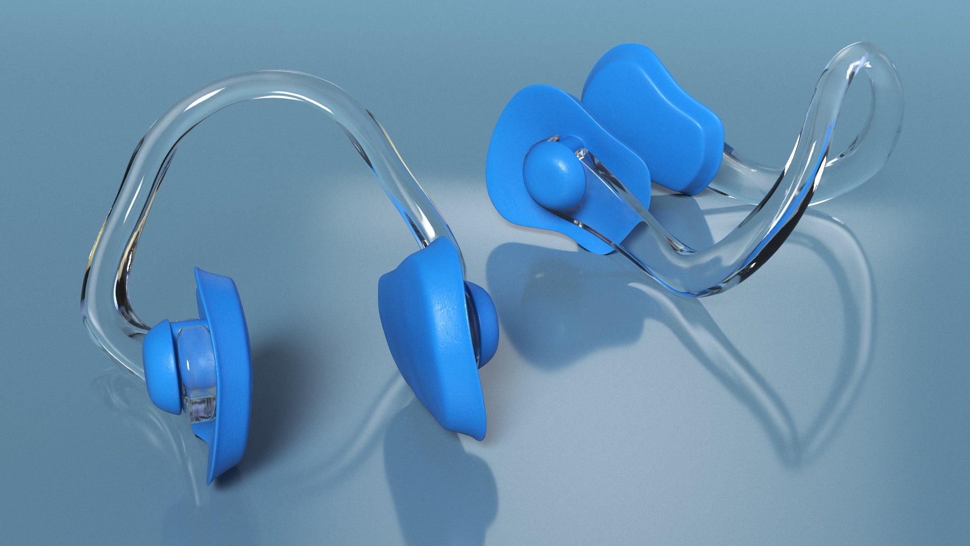 Nose Clip For Swimming Blue 3D Model - TurboSquid 2383456