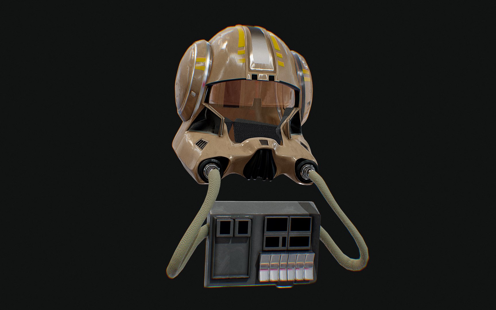 3D Clone Trooper Pilot Helmet - TurboSquid 1887205