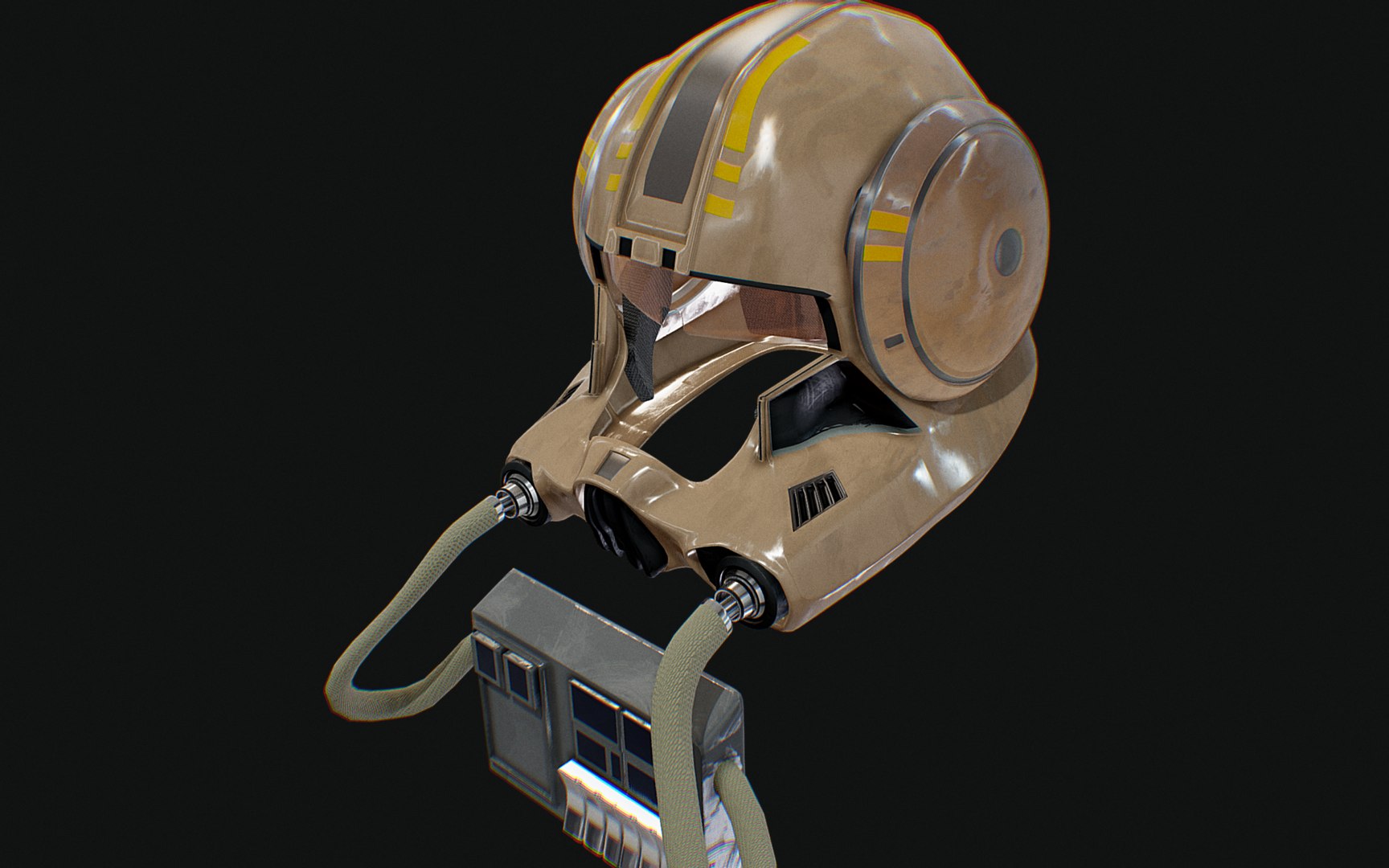 3D Clone Trooper Pilot Helmet - TurboSquid 1887205