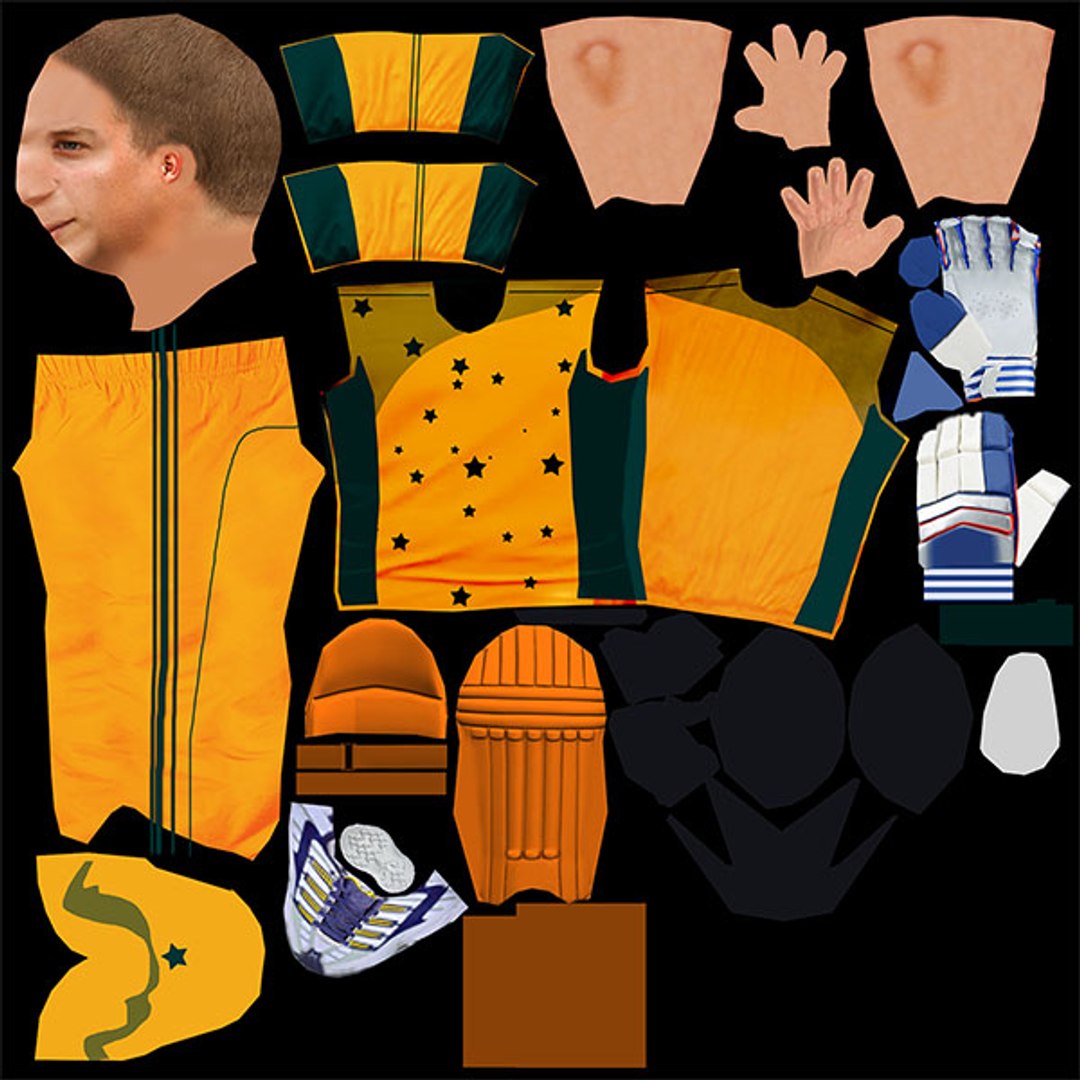 Cricket player 3D model - TurboSquid 1514171