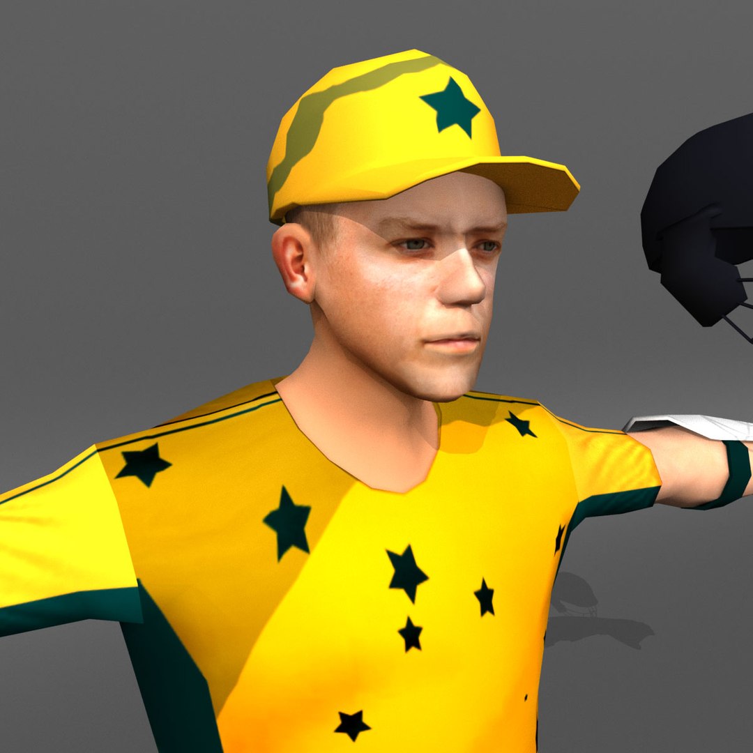 Cricket player 3D model - TurboSquid 1514171