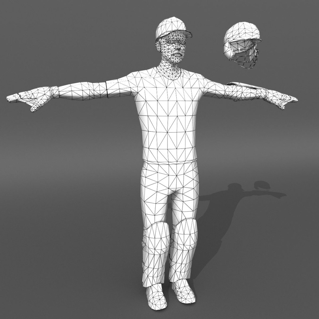 Cricket player 3D model - TurboSquid 1514171