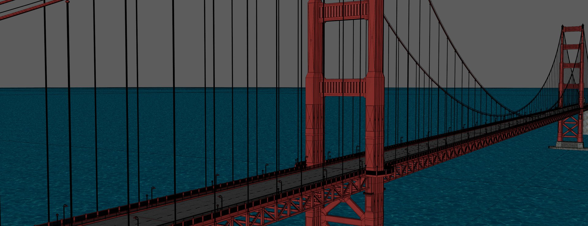 3D golden gate bridge san francisco model - TurboSquid 1287158