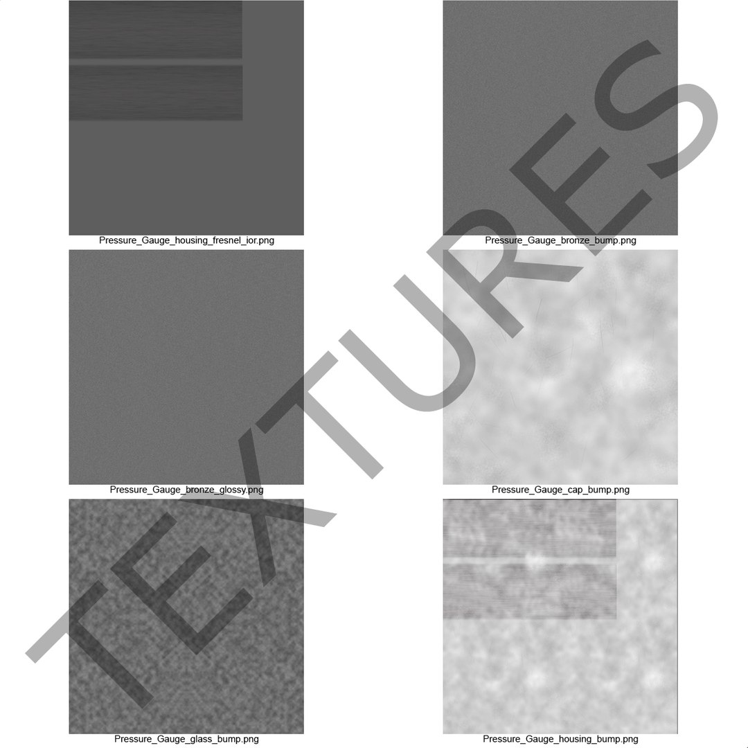 Pressure Gauge Modeled 3ds