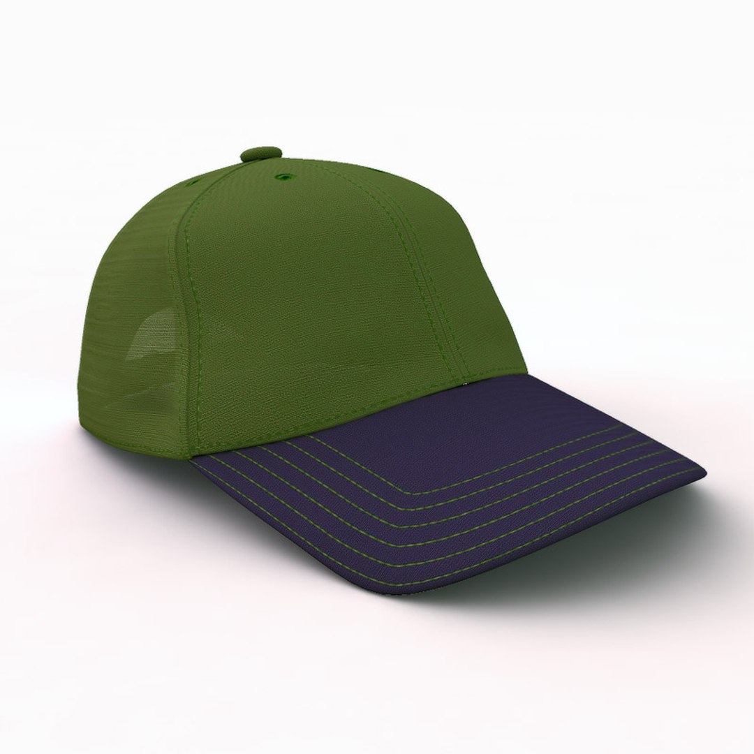 3d Model Baseball Cap Colors