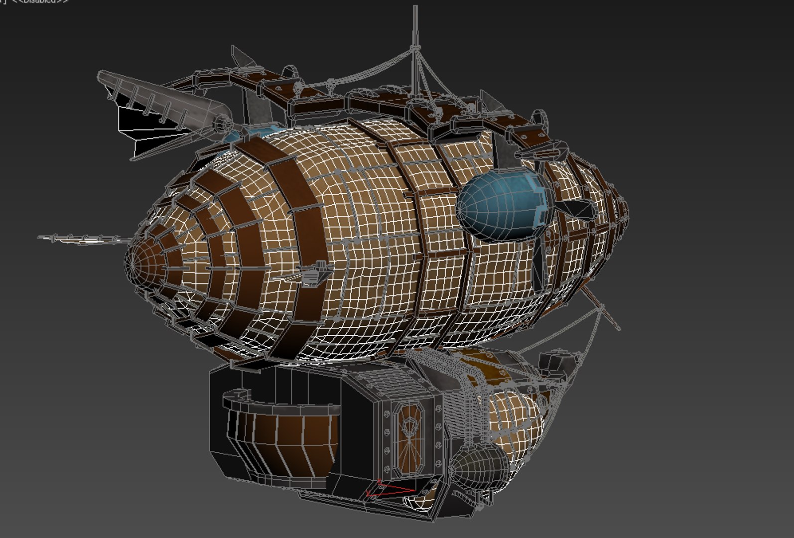 3D Airship Low-poly Model - TurboSquid 1461618