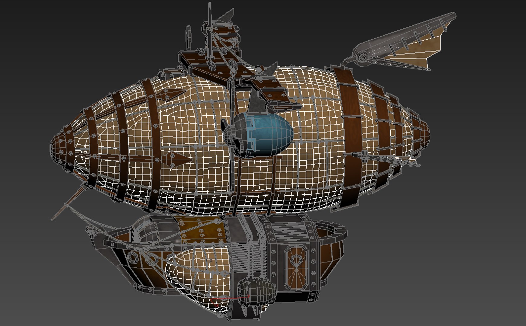 3D Airship Low-poly Model - TurboSquid 1461618