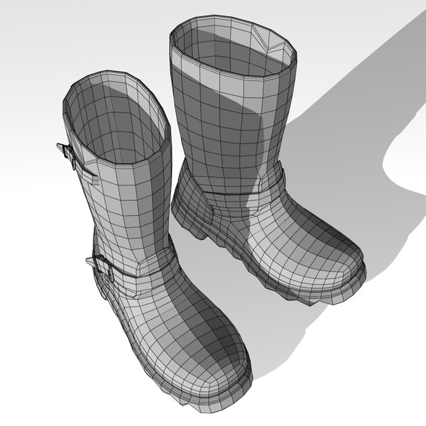 motorcycle boots 3d model