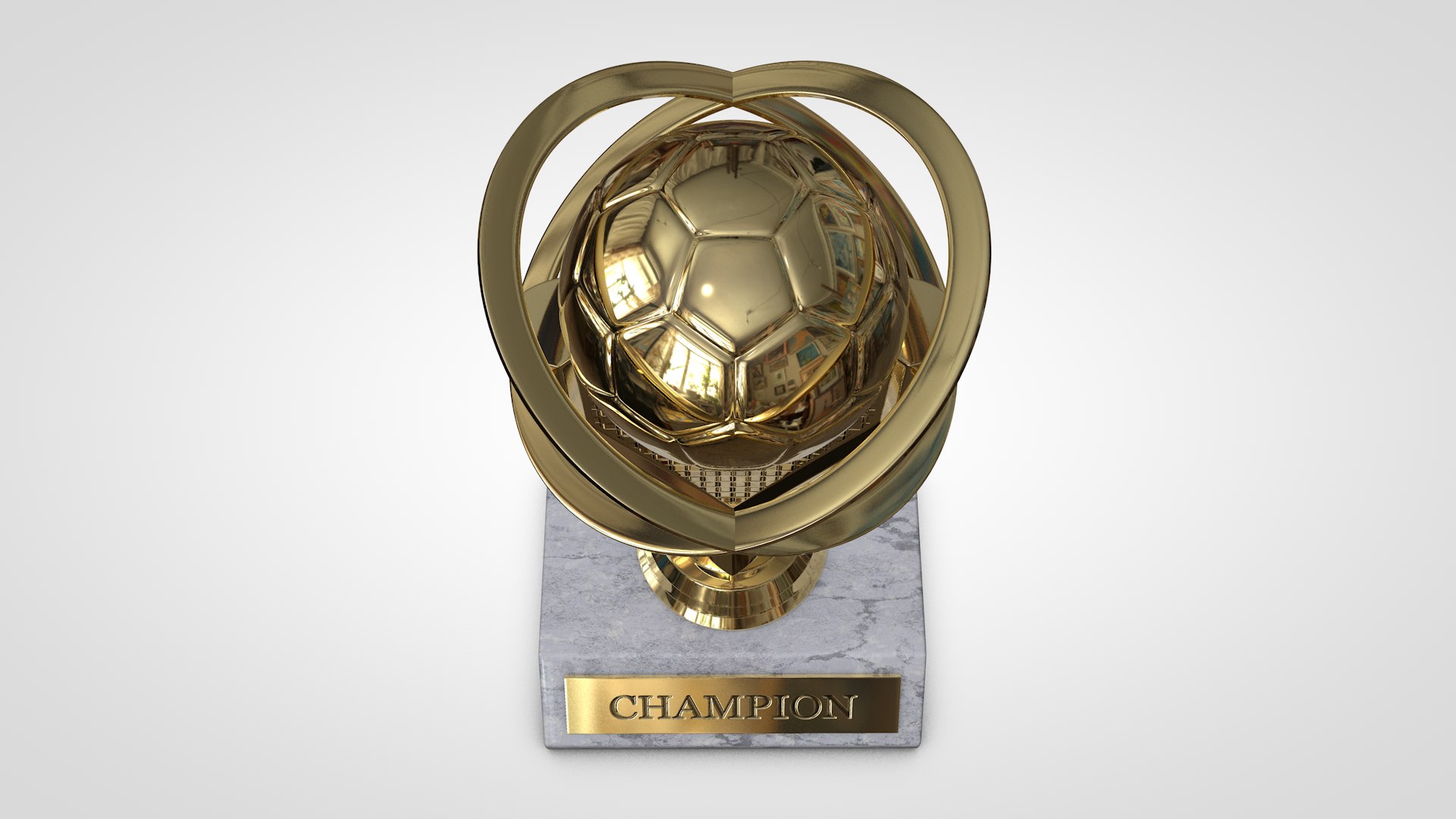 Soccer Trophy 3D Model - TurboSquid 1956304
