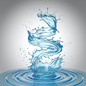 Cosmetic splash water 3D - TurboSquid 1437523
