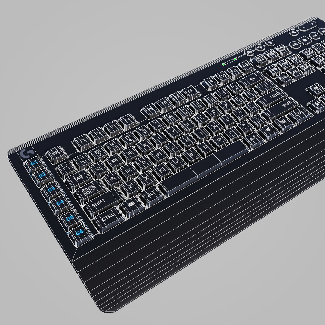 Keyboard logitech gaming 3D model - TurboSquid 1677412