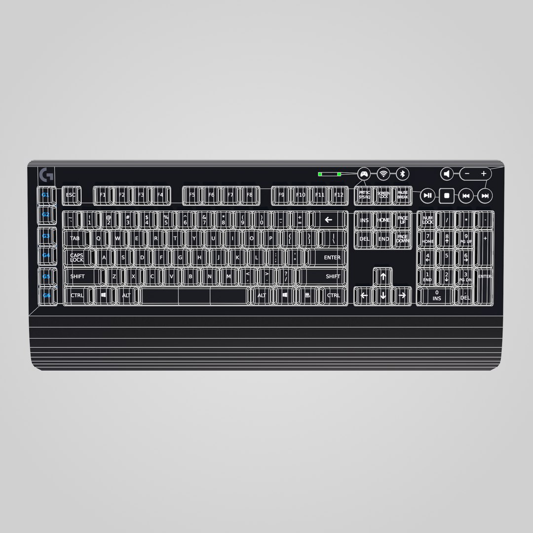 Keyboard logitech gaming 3D model - TurboSquid 1677412