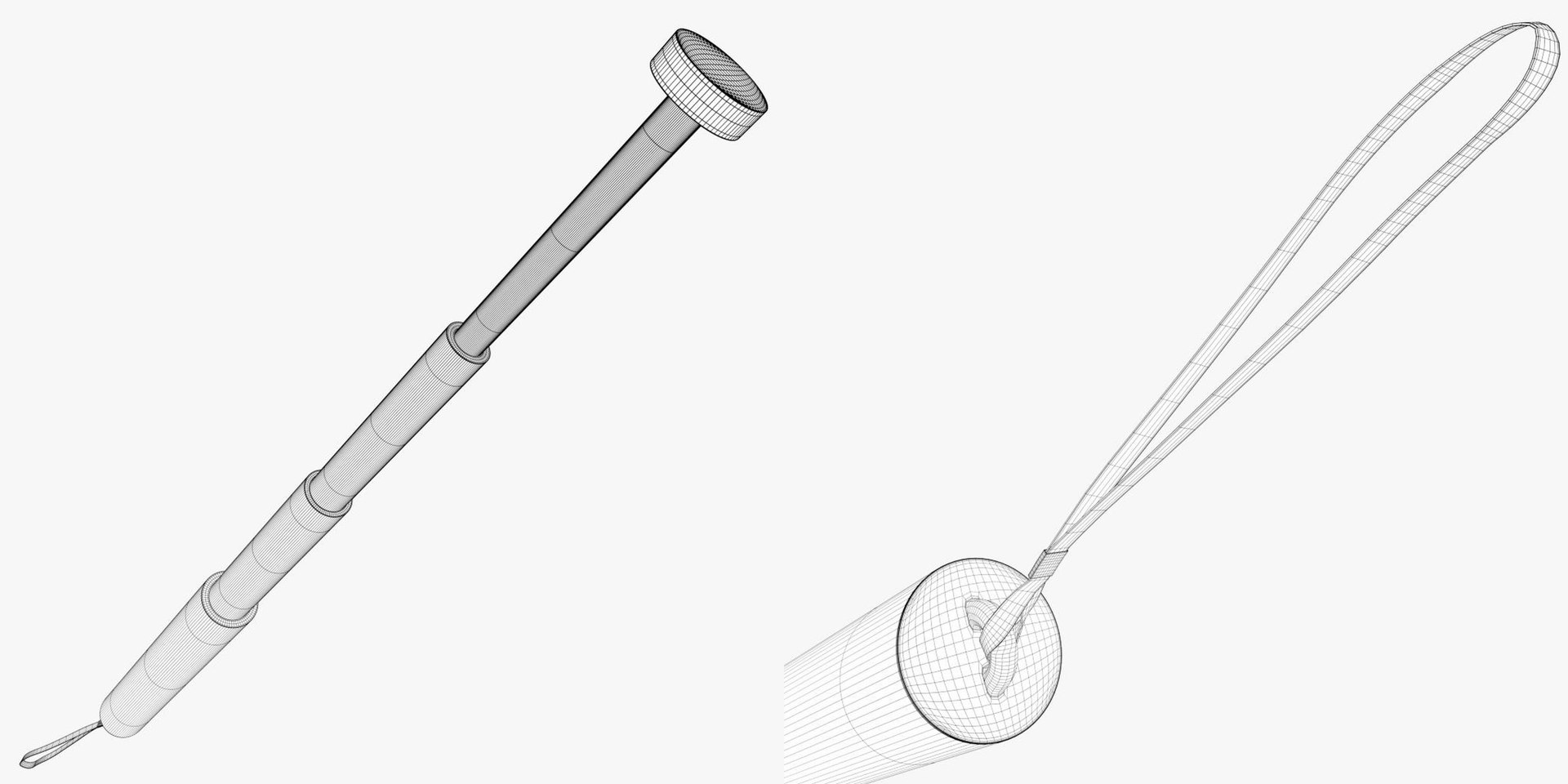 3D Expandable Baton Model - TurboSquid 1599361