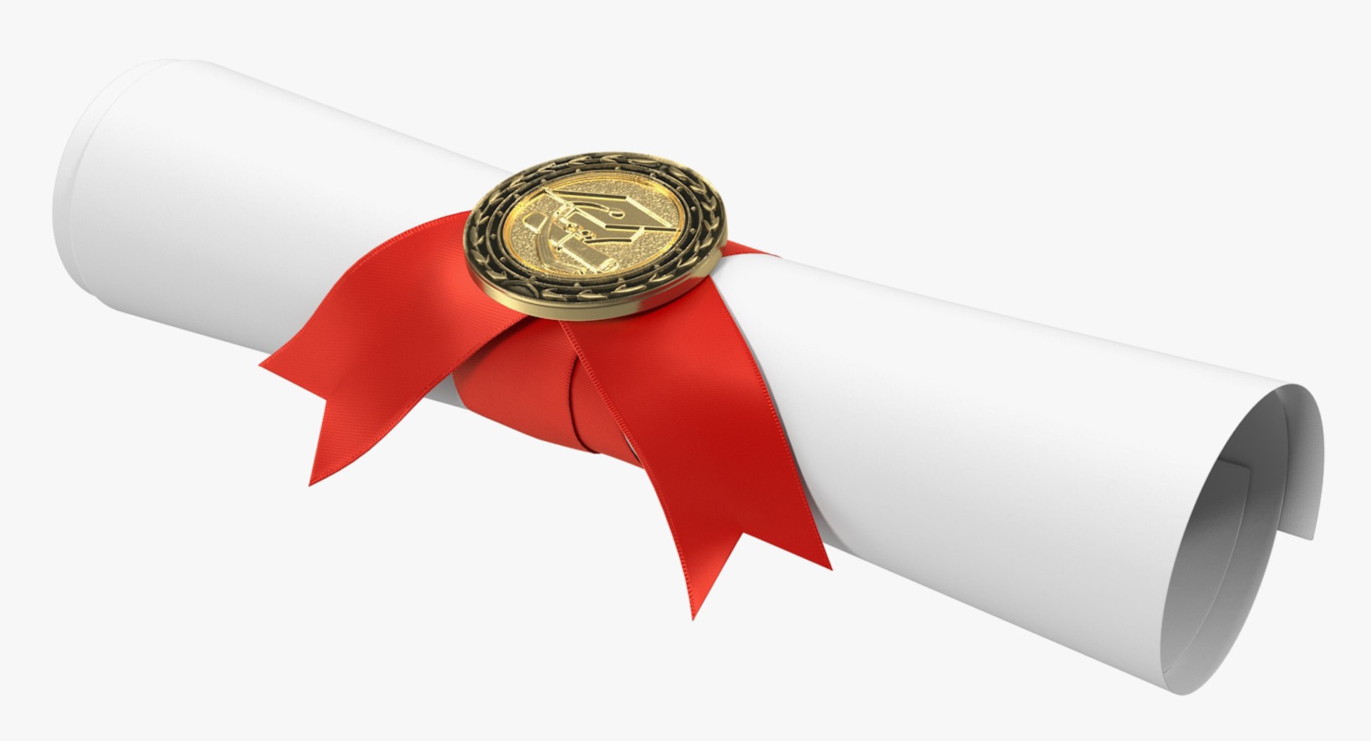 Degree Scroll Graduation Cap 3D Model - TurboSquid 1342302