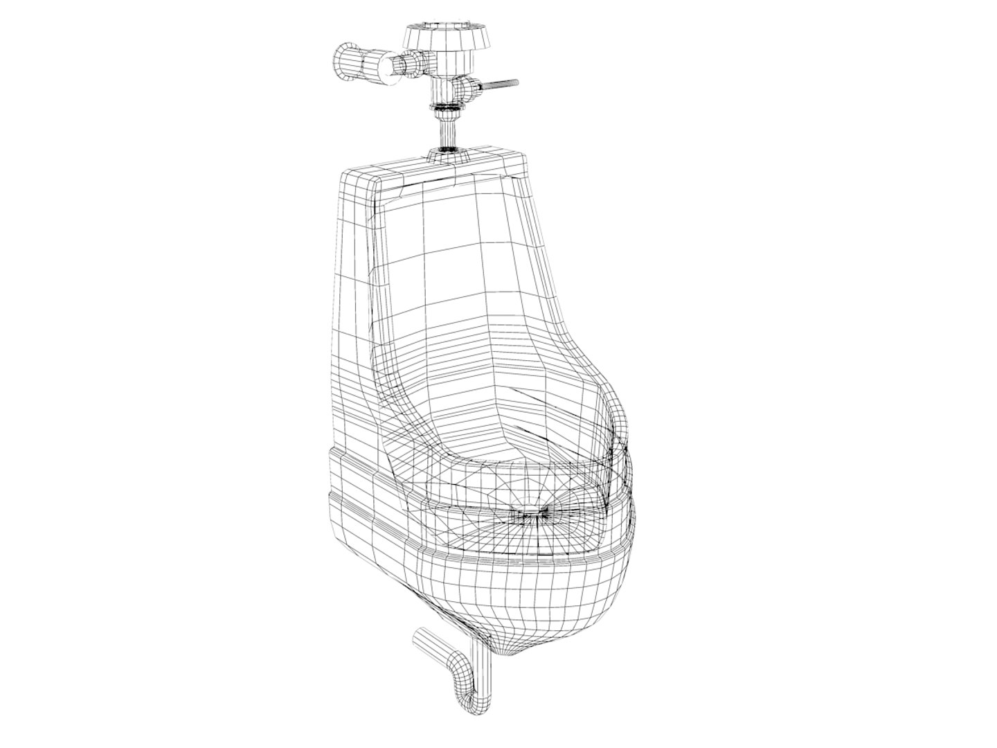3d Model Bathroom Urinal