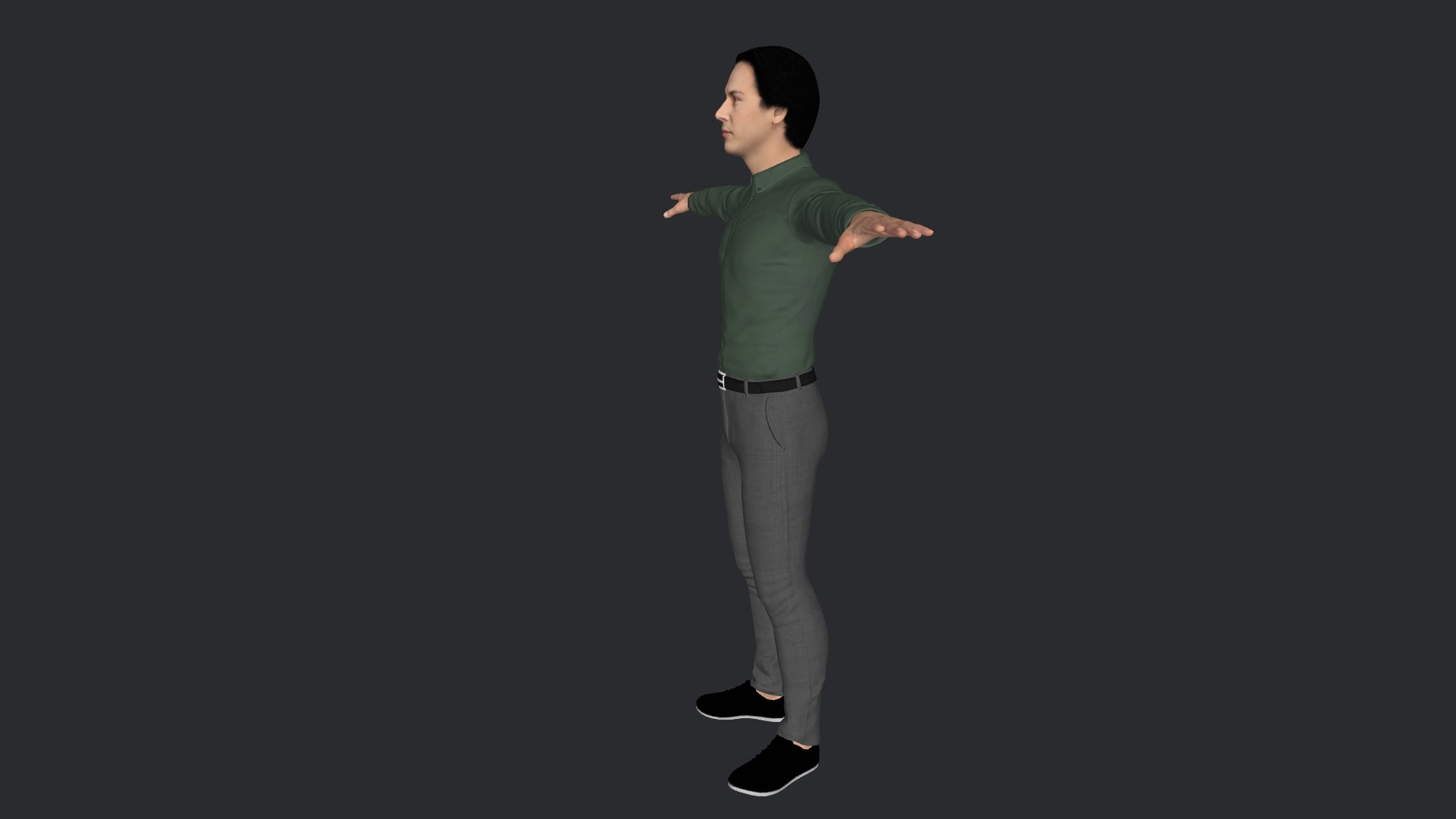 Neo Keanu Reeves From Matrix Hyper Realistic Full Body Fully Rigged 3D ...