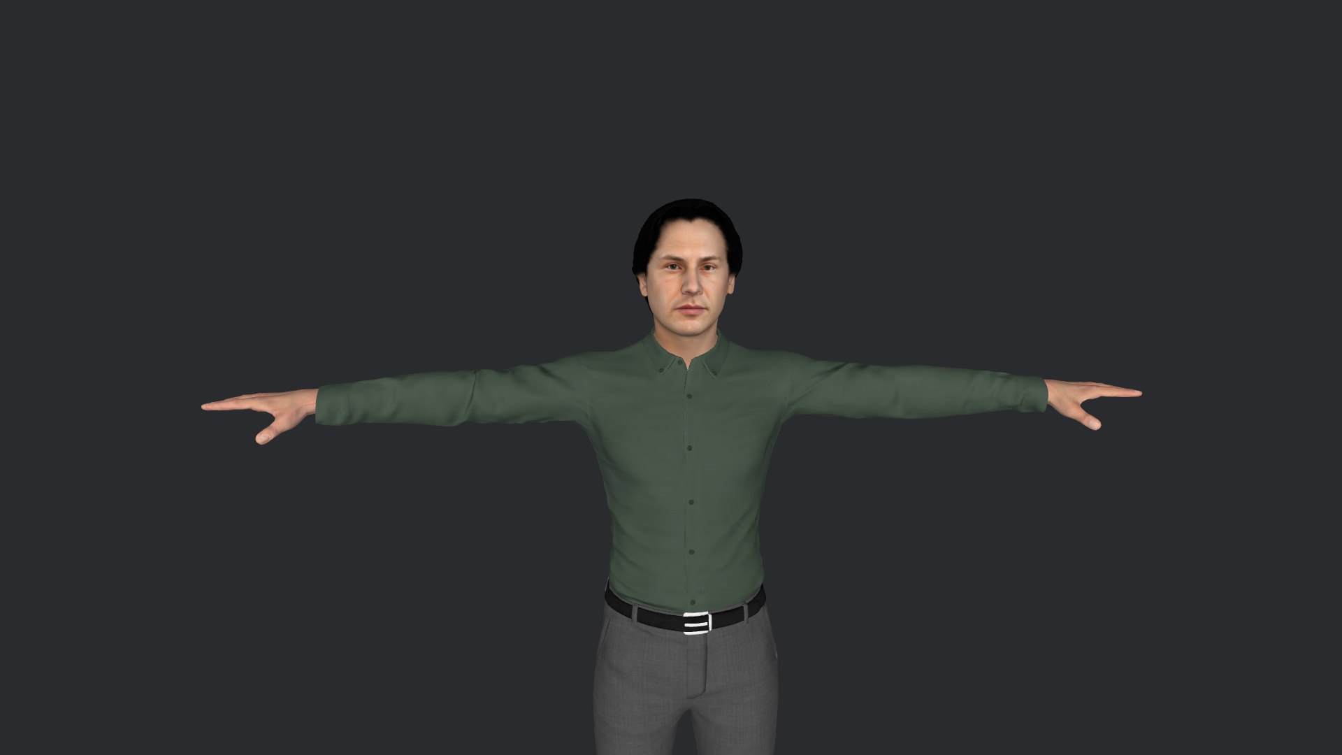 Neo Keanu Reeves From Matrix Hyper Realistic Full Body Fully Rigged 3D ...
