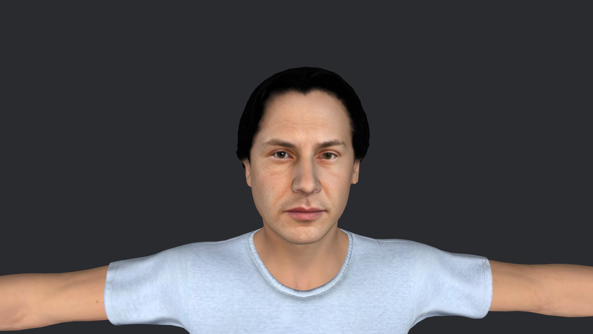 Neo Keanu Reeves From Matrix Hyper Realistic Full Body Fully Rigged 3D Character 3D Model ...