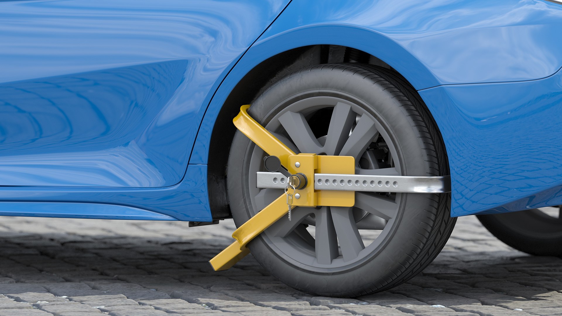 3D Sedan Wheel Lock Clamp - TurboSquid 1607808