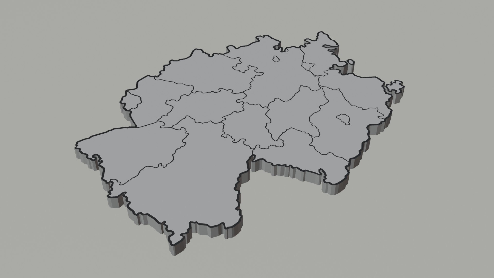 Political Map of Germany 3D model - TurboSquid 1988817