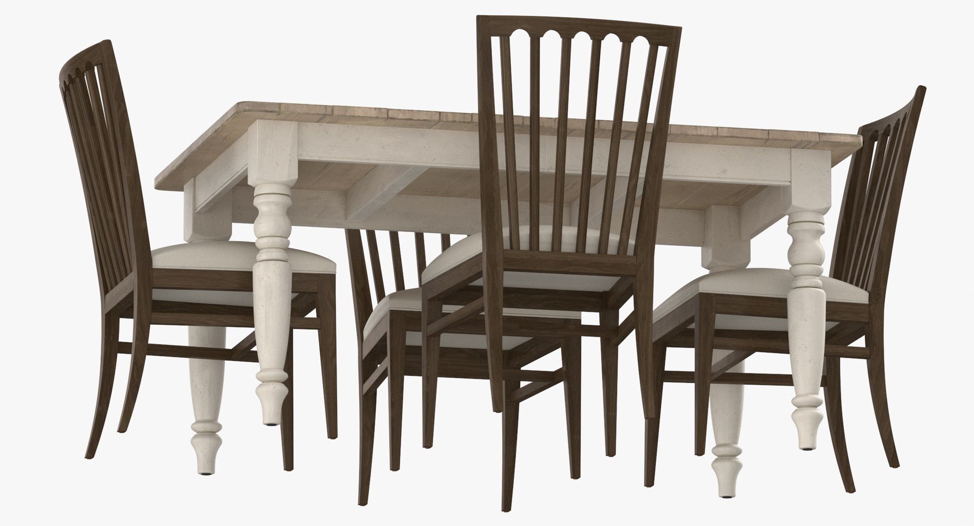 3D Classical Dining Room Set Model - TurboSquid 1537592