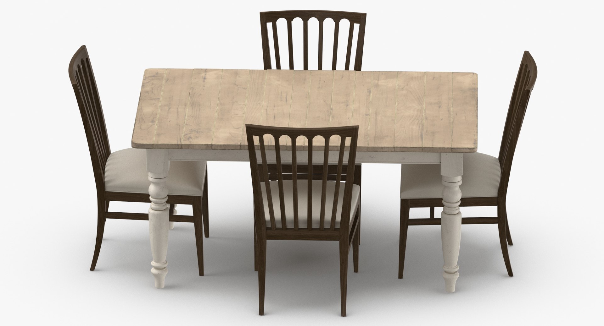 3D Classical Dining Room Set Model - TurboSquid 1537592