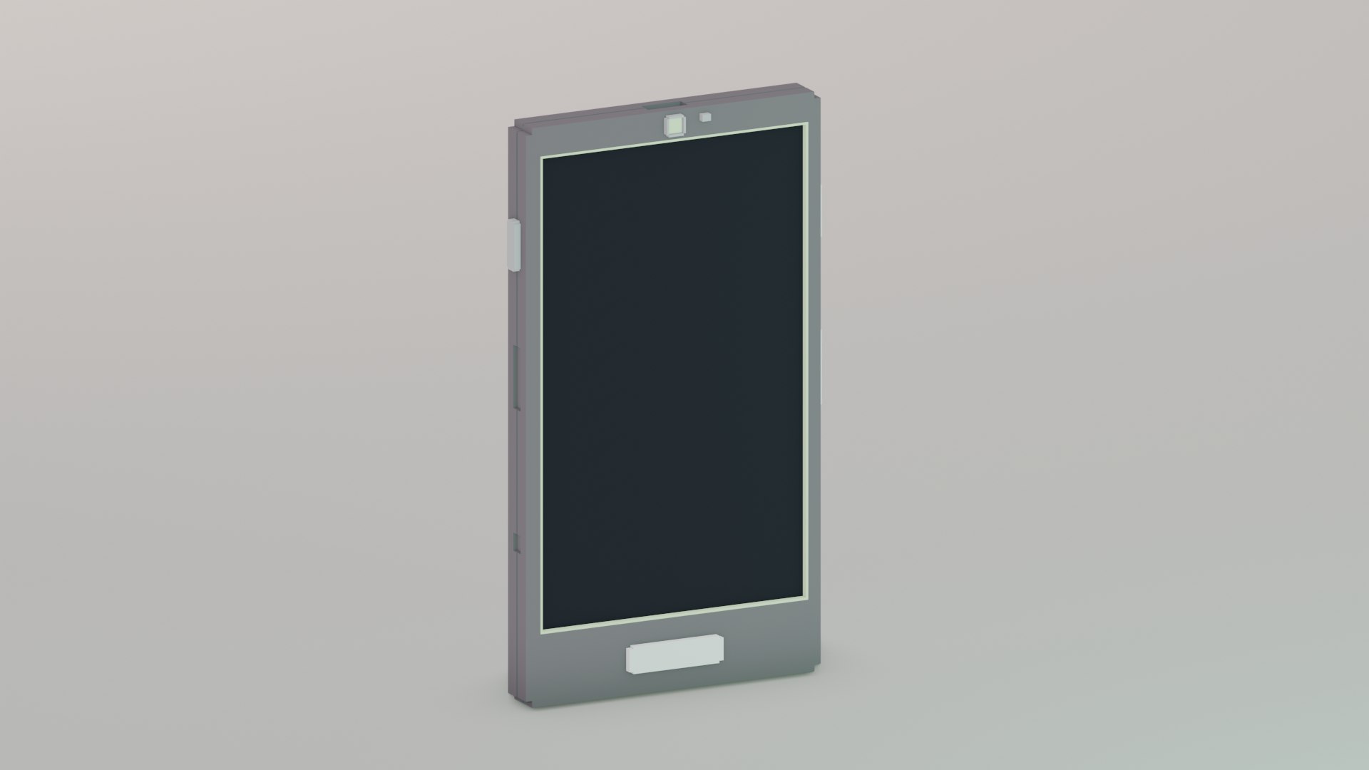 Low Poly Smartphone Silver Color Pixel Art Stylized 3D - TurboSquid 1949032