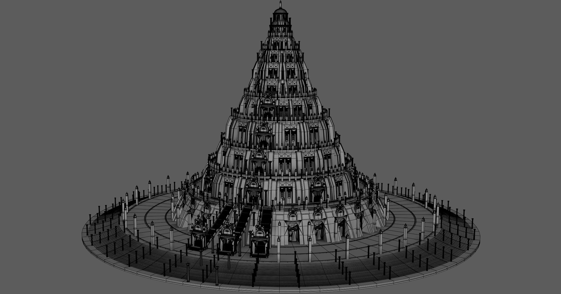 3D Model Tower Of Babel - TurboSquid 2236897