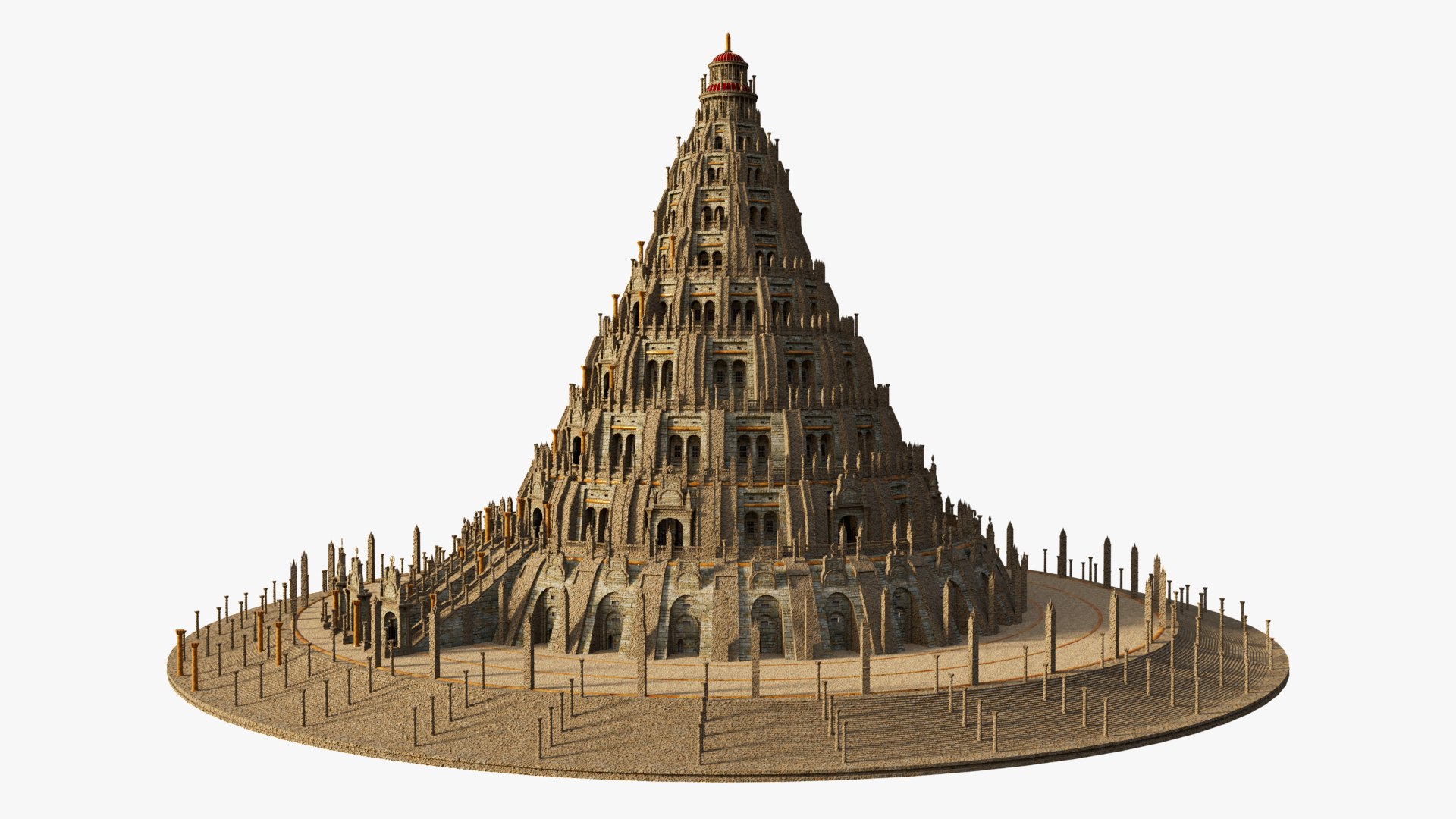 3D Model Tower Of Babel - TurboSquid 2236897