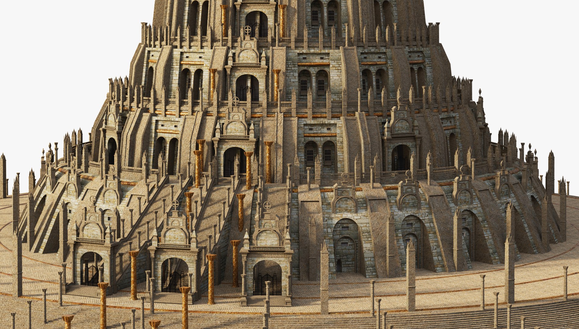 3D Model Tower Of Babel - TurboSquid 2236897