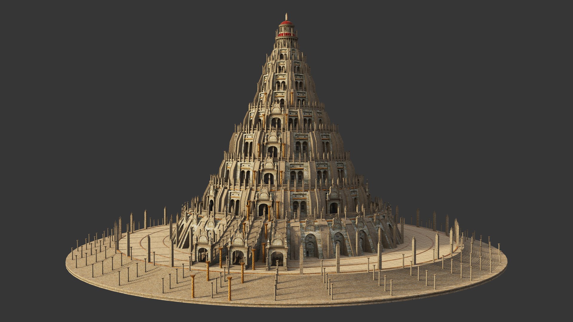 3D Model Tower Of Babel - TurboSquid 2236897