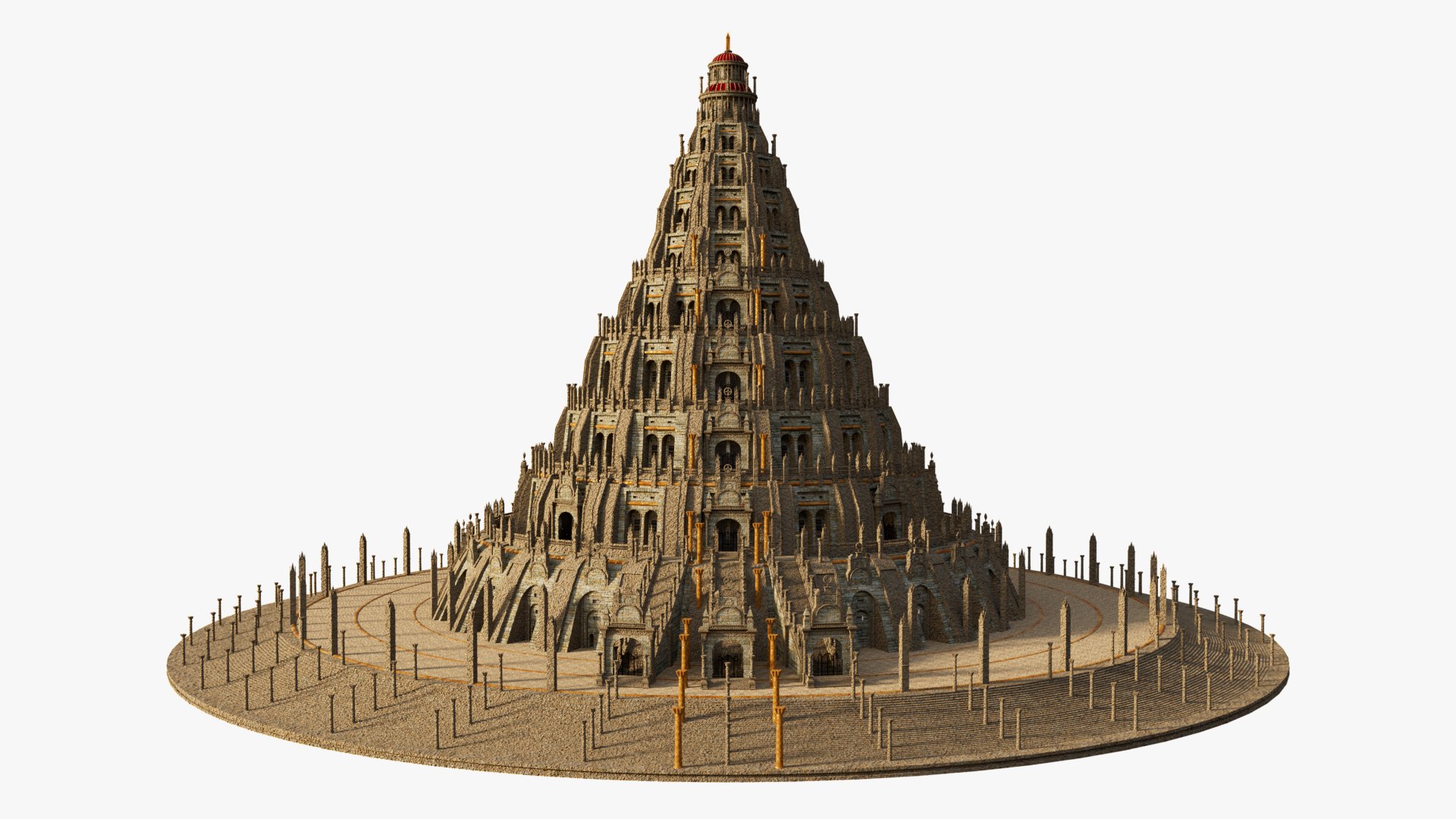 3D Model Tower Of Babel - TurboSquid 2236897