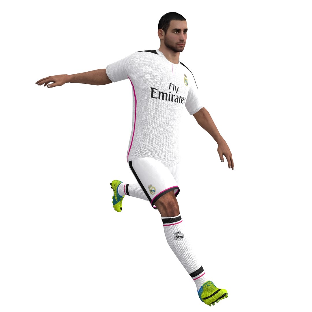 rigged soccer player 3d max