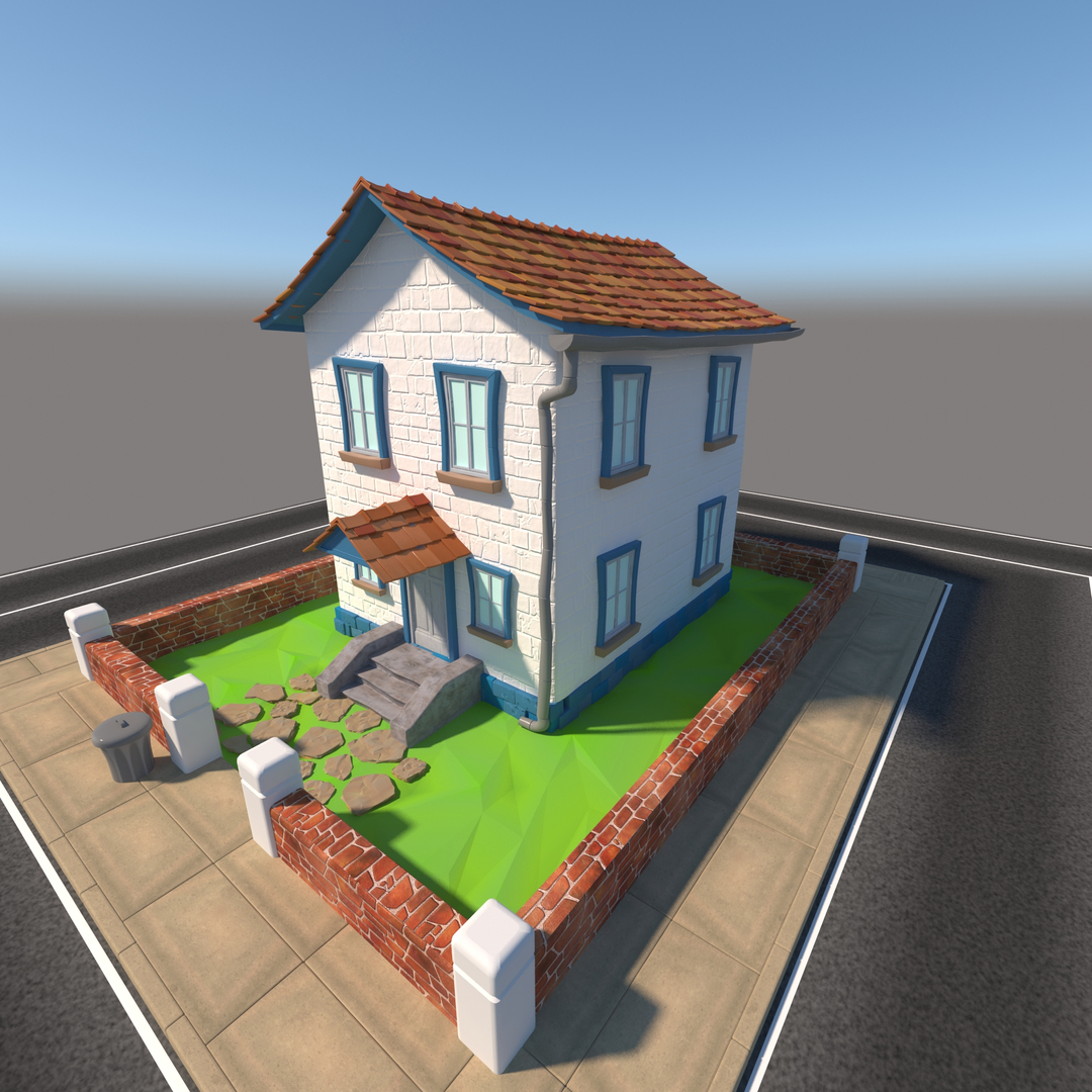 3D Model Cartoon House - TurboSquid 1300231