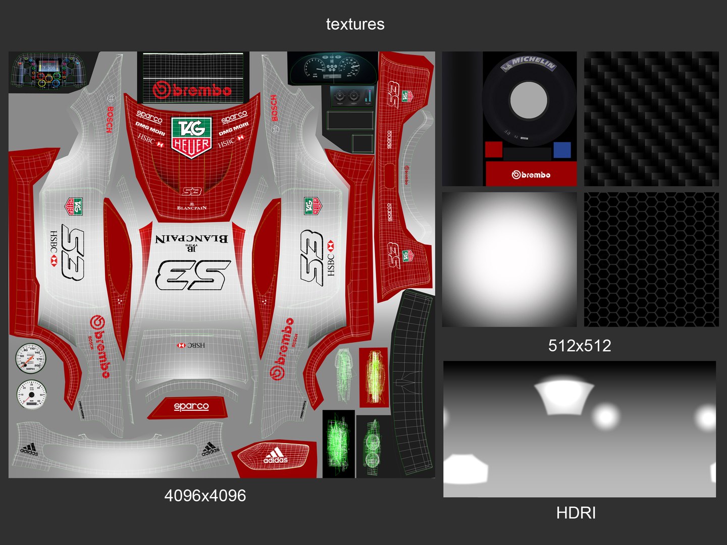 Race Car 3D Model - TurboSquid 1385569