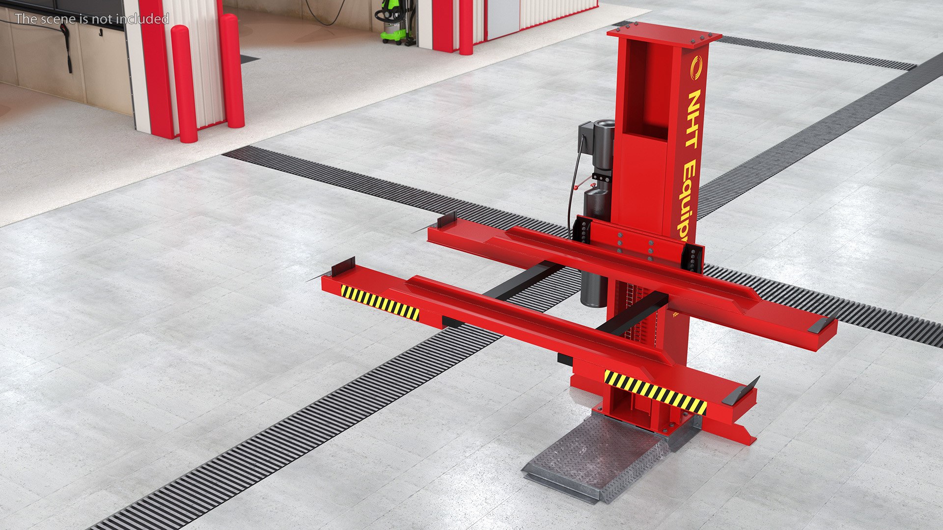 3D Single Post Car Storage Hoist Model - TurboSquid 2230552